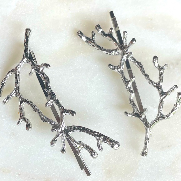 Anthropologie | Jewelry | Anthropologie 2 Twig Hair Pins Clip | Poshmark